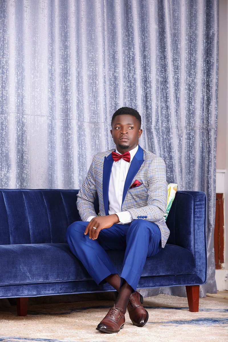 Grey Blue Checked 3pc Tuxedo Men Suit - Inseason Stylez